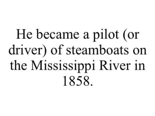 Background material for mark twain and tom sawyer | PPTX