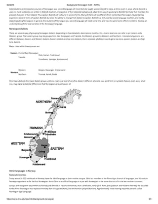 Norwegian - Language Background | PDF