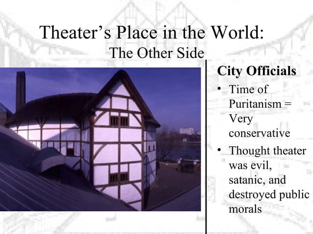 Shakespeare Background Notes | PPT | Theater Venues | Attractions