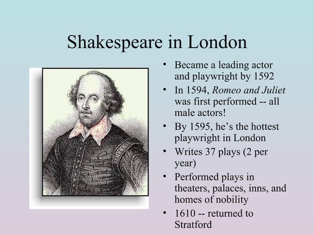 Shakespeare Background Notes | PPT | Theater Venues | Attractions