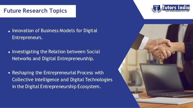 Background of Digital Entrepreneurship and Digital Entrepreneurship ...
