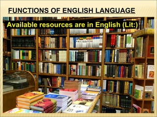 Background of english, its spread, functions & status | PPT