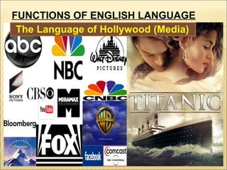 Background of english, its spread, functions & status | PPT