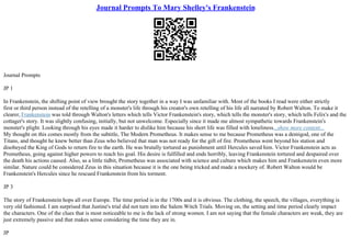 Background Of Frankenstein Research Paper | PPT