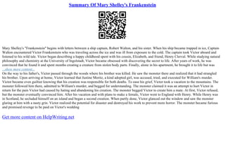 Background Of Frankenstein Research Paper | PPT