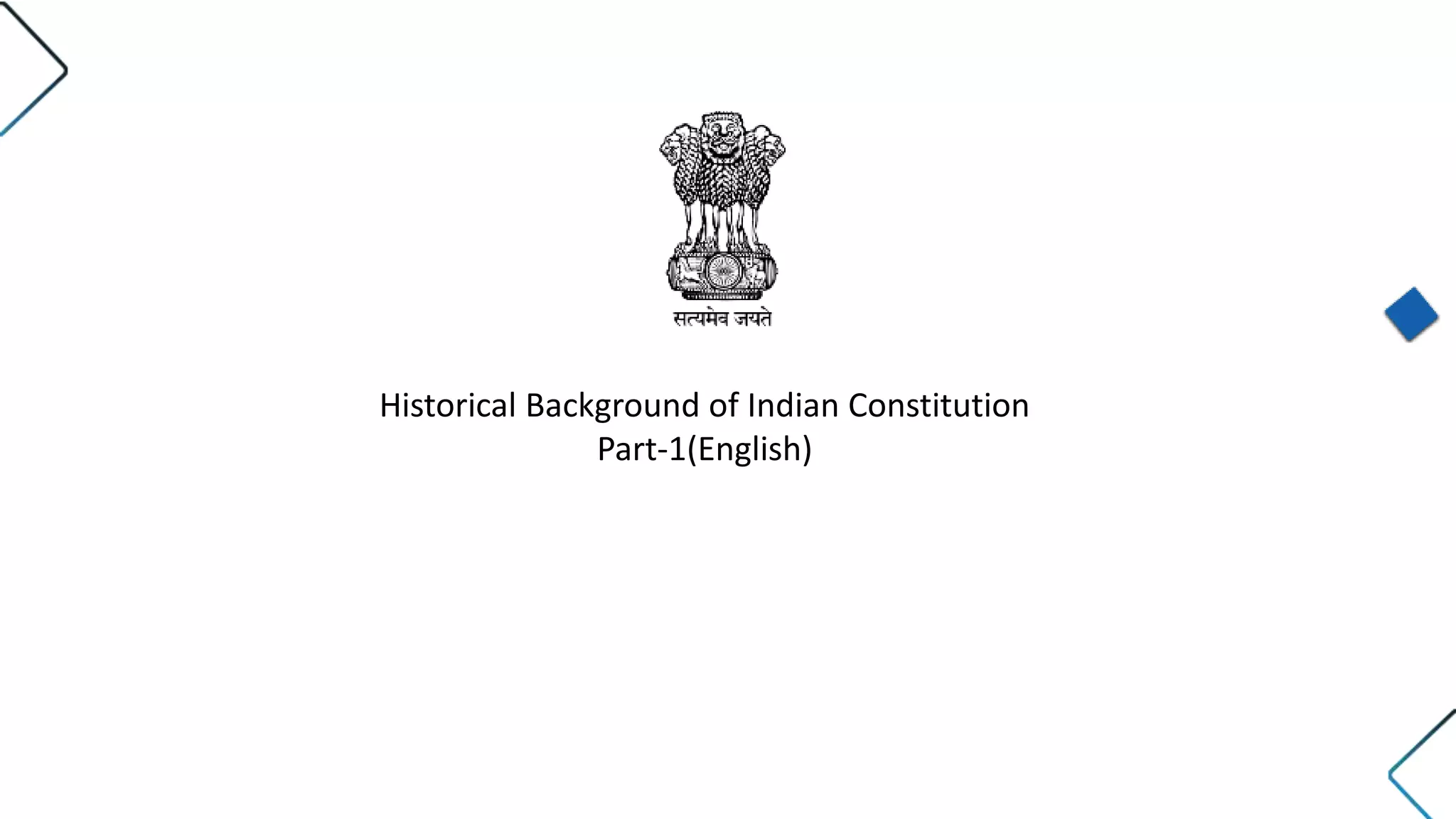 Background of indian constitution | PPTX
