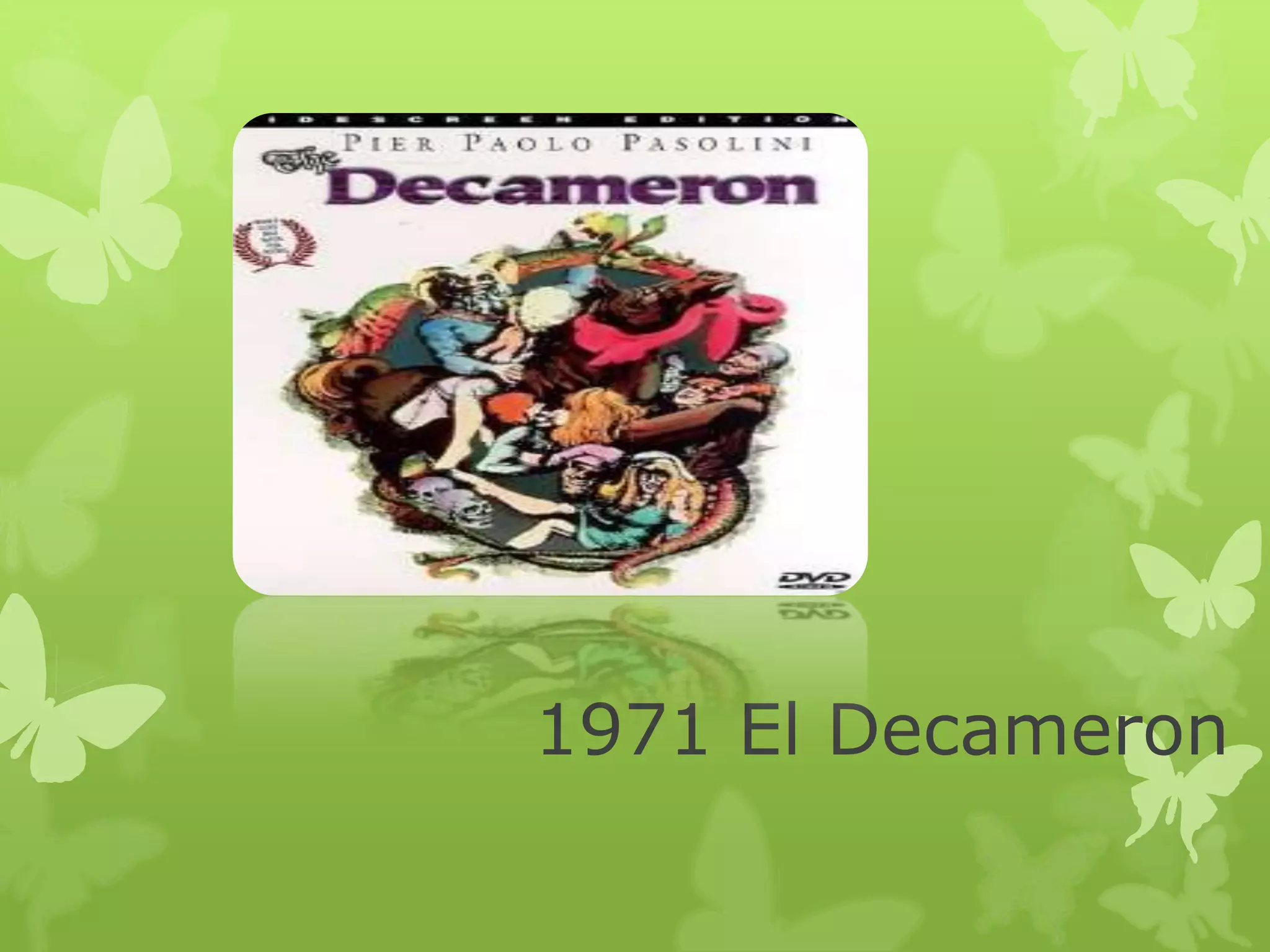 Background of literature in italy ( 1971 El Decameron) | PPT