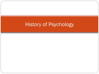 Background of psychology | PPT