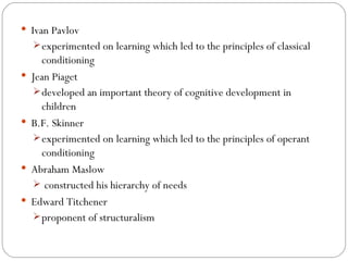 Background of psychology | PPT