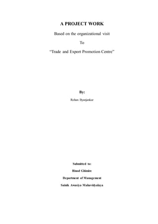 Trade and Export Promotion Centre, Nepal | DOCX