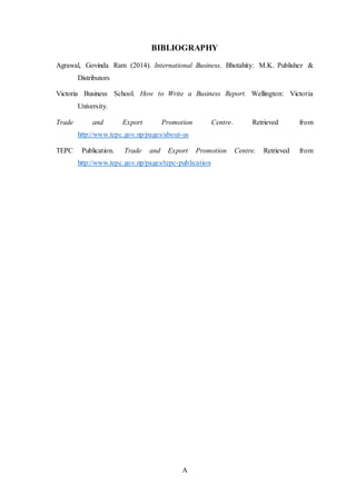 Trade and Export Promotion Centre, Nepal | DOCX