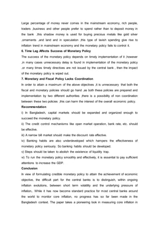monetory policy | PDF