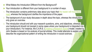 background of the study guide on creating.pptx | Medical Health