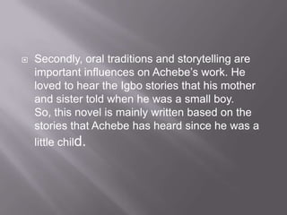 Background of writer chinua achebe | PPTX