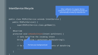 Android - Background operation | PDF | Operating Systems | Computer Software and Applications
