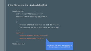 Android - Background operation | PDF | Operating Systems | Computer Software and Applications