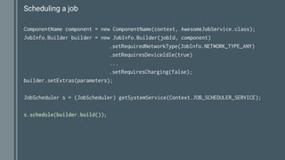 Android - Background operation | PDF | Operating Systems | Computer Software and Applications