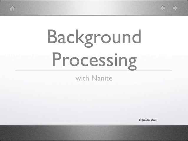 Background Processing with Nanite | PPT