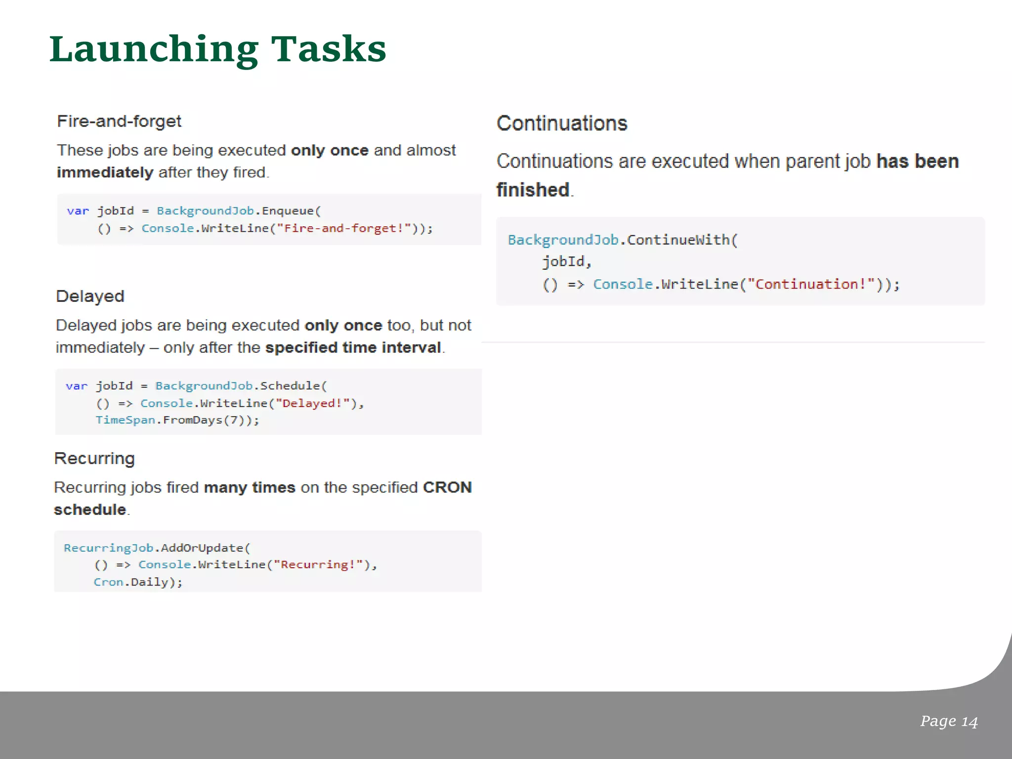 Background processing with hangfire | PPTX