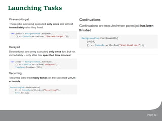 Background processing with hangfire | PPTX
