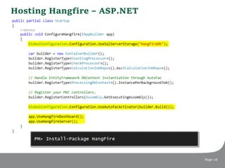 Background processing with hangfire | PPTX