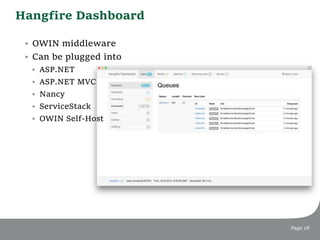 Background processing with hangfire | PPTX