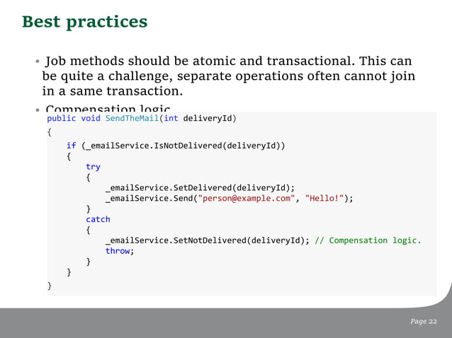 Background processing with hangfire | PPTX