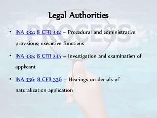 Background process of us citizenship application | PPTX