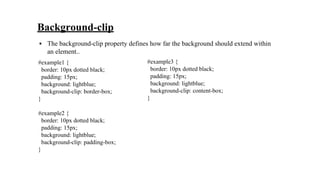 Background property in css | PDF