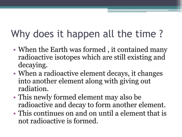 Background radiation - Artificial and Natural | PPTX