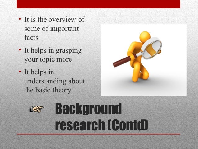 Types Of Background Research - Design Talk