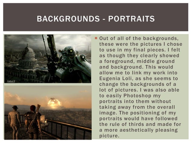 Backgrounds portraits | PPT