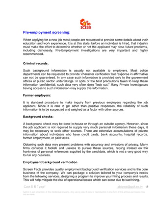 Background screening | PDF | Financial Regulation | Economy