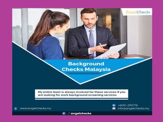 Background screening malaysia | PPT