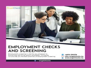 Background screening malaysia