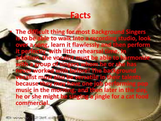 Background singers | PPTX