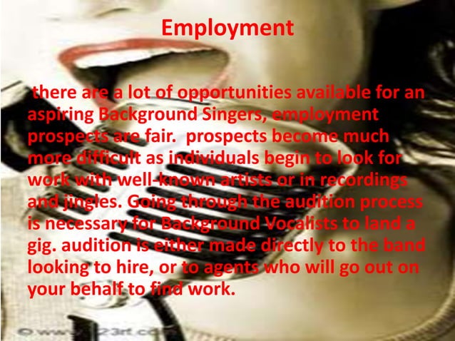 Background singers | PPTX