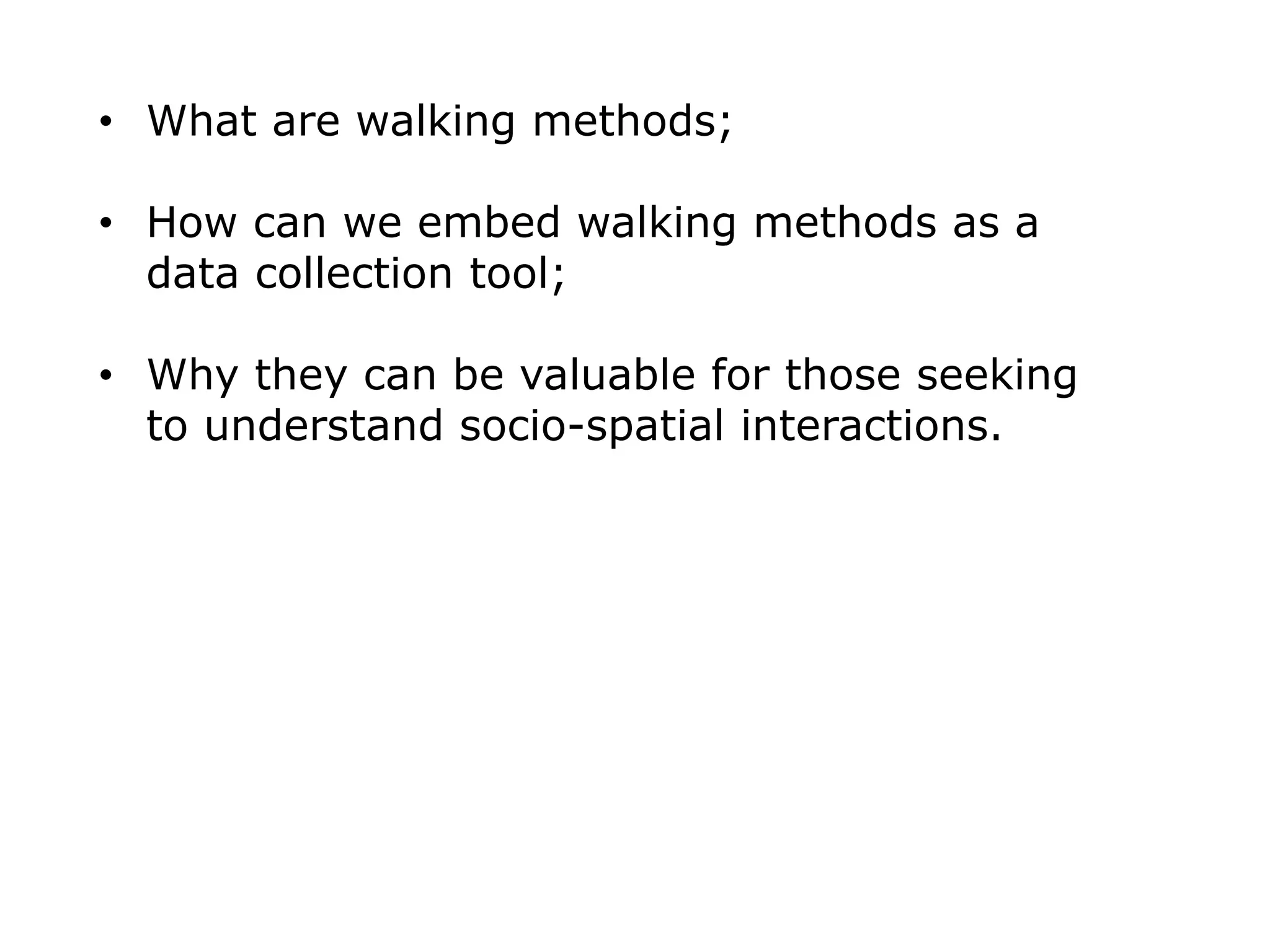 Theory of walking methods | PPT
