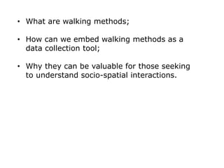 Theory of walking methods | PPT