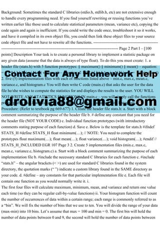 Background Sometimes the standard C libraries (stdio.h, stdlib.h, e.pdf