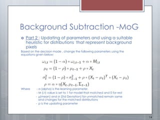 Background subtraction | PPTX