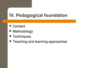 Background to curriculum design | PPT