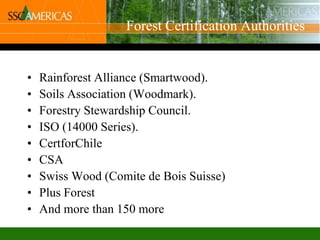 Background to forest certification and chain of custody | PPTX