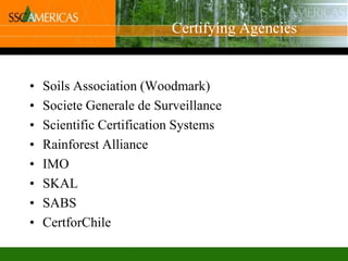 Background to forest certification and chain of custody | PPTX