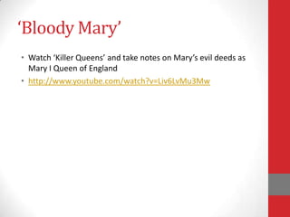 Background to Mary Tudor | PPTX | Christianity | Religion & Spirituality