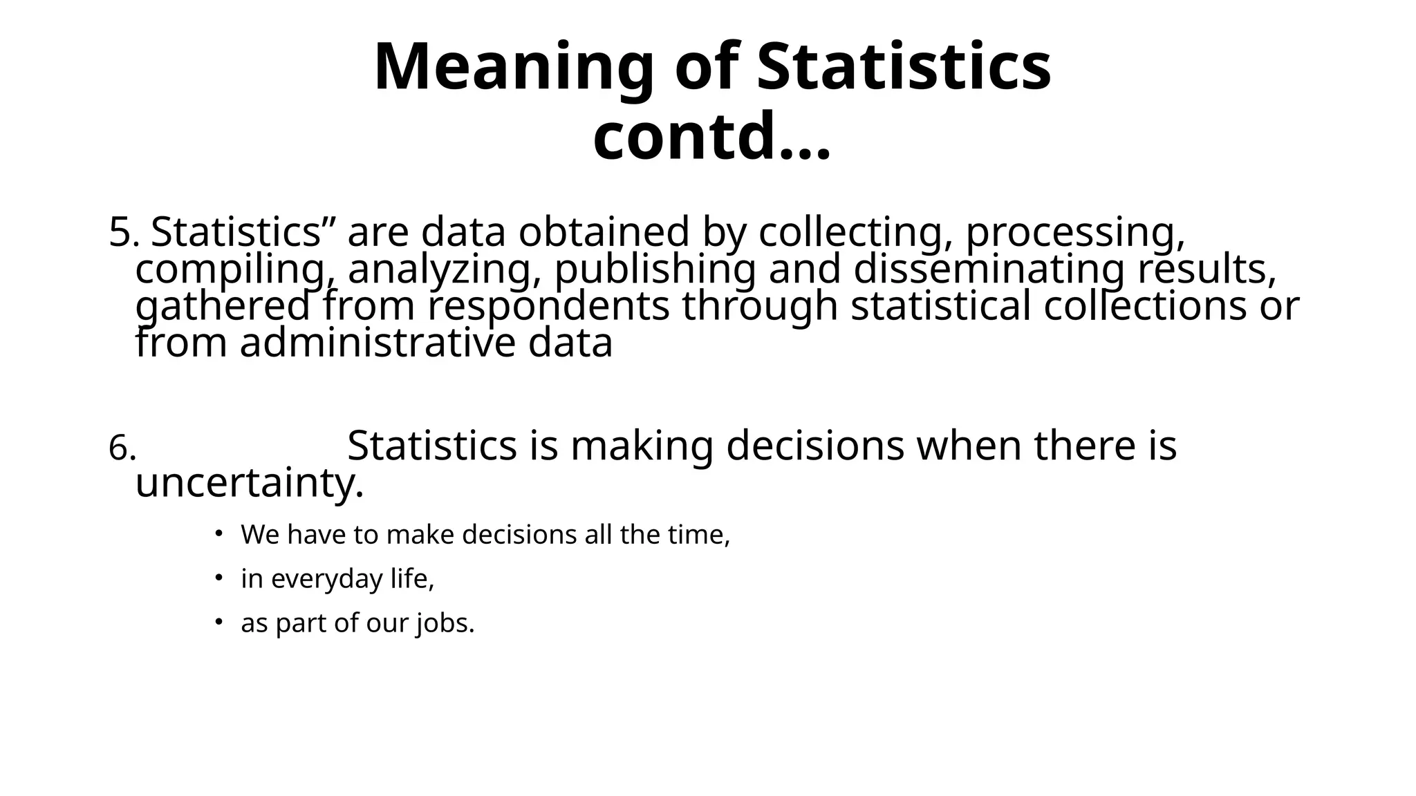 Background to Statistics in Applied Research | PPTX