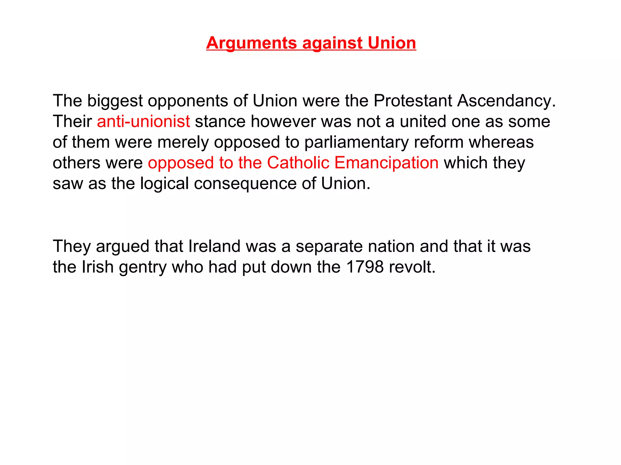 Background To The Act Of Union | PPT