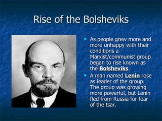 Background To The Bolshevik Revolution[1] | PPT