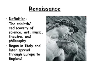 Background To William Shakespeare | PPT