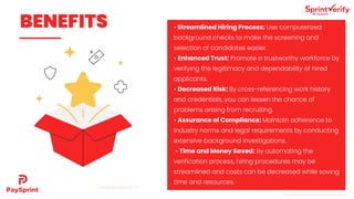Optimize Your Recruitment with SprintVerify's Background Verification ...